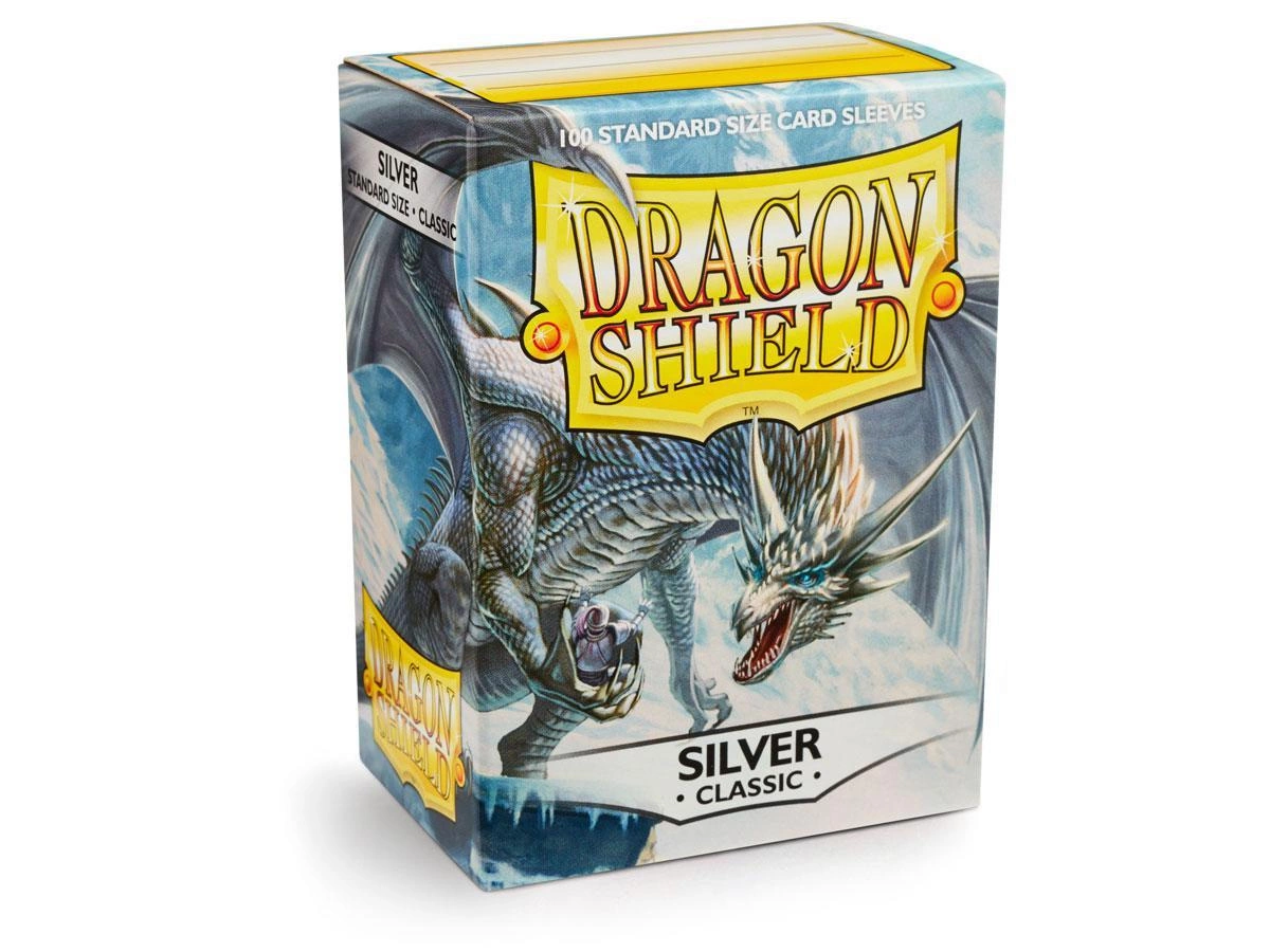 Dragon Shield Classic Silver 100 szt | Akcesoria do gier \ Koszulki na ...